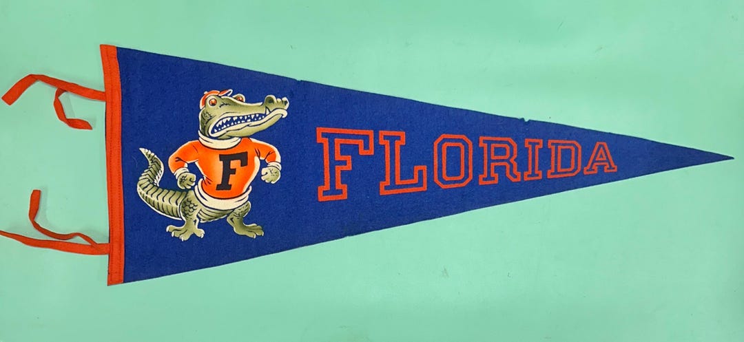 Vintage Florida Gators College University Pennant Flag Banner 11x29 ...