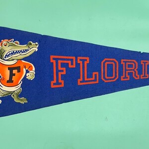 Vintage Florida Gators College University Pennant Flag Banner 11x29 ...