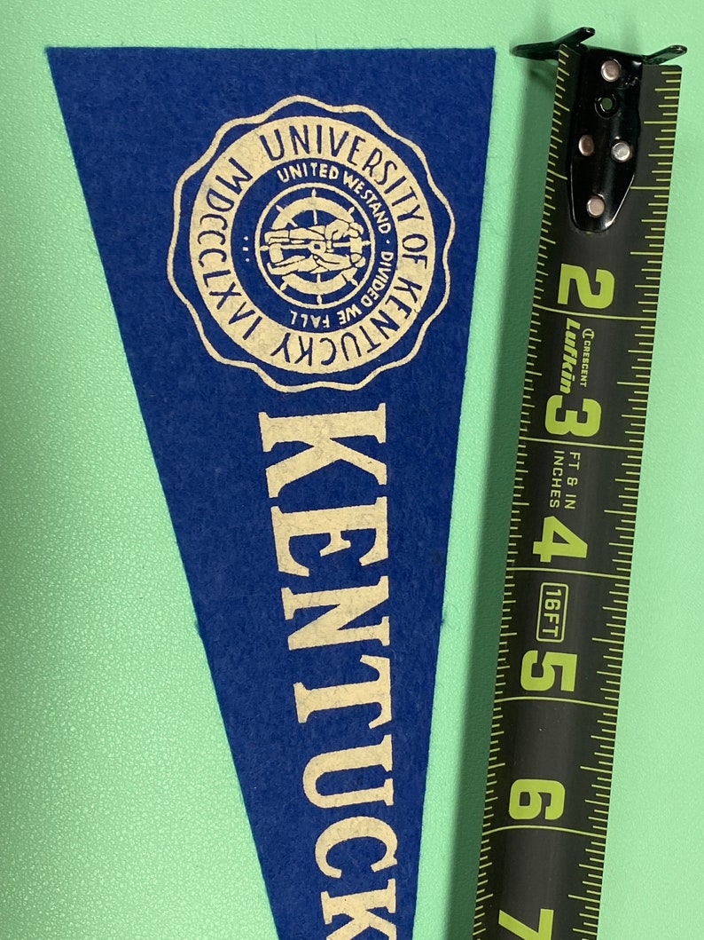 1950's Vintage Kentucky Wildcats College University MINI Pennant Flag ...