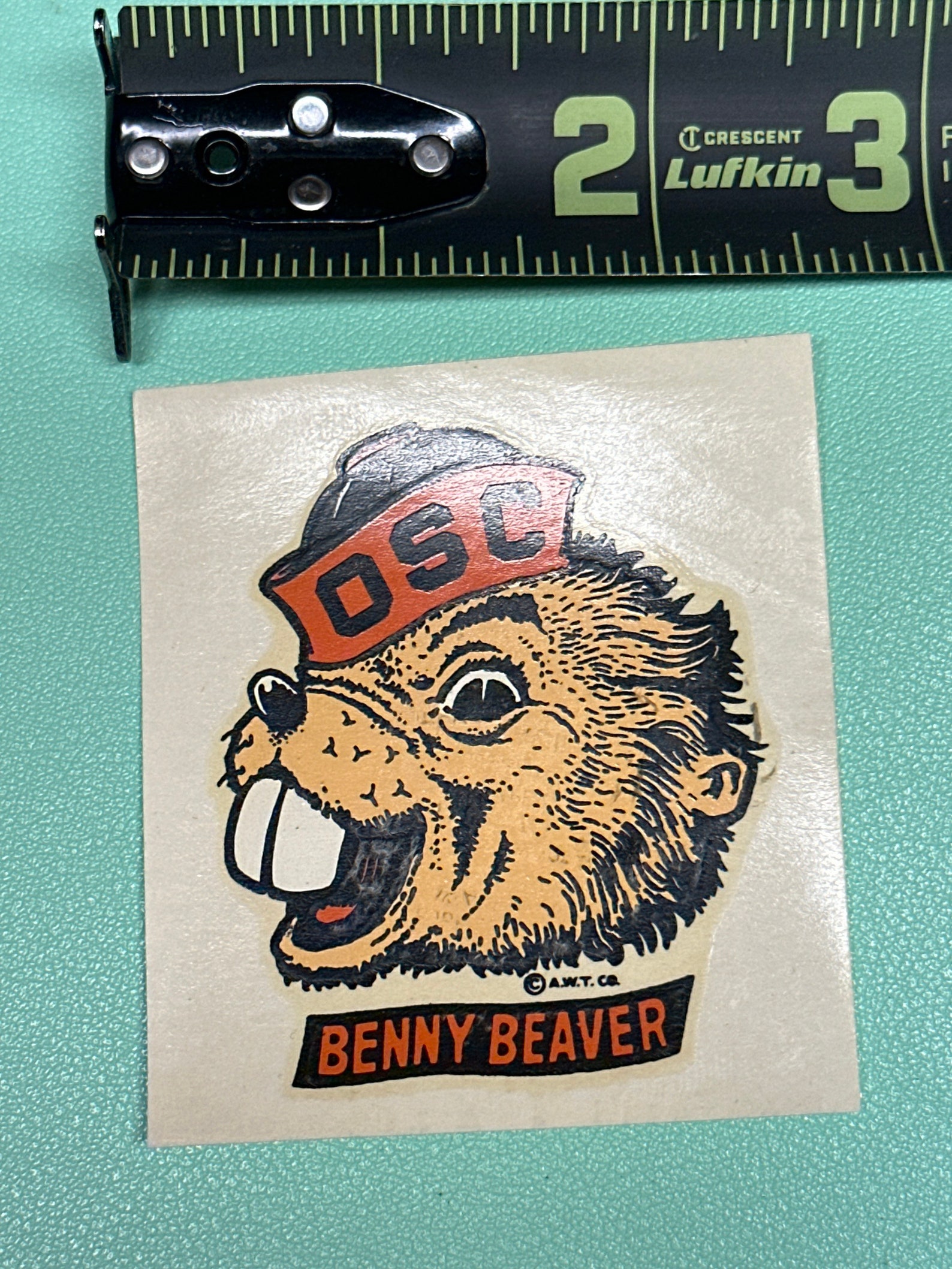 1950s Vintage Oregon State College Beavers Decal University 2.5x2 ...
