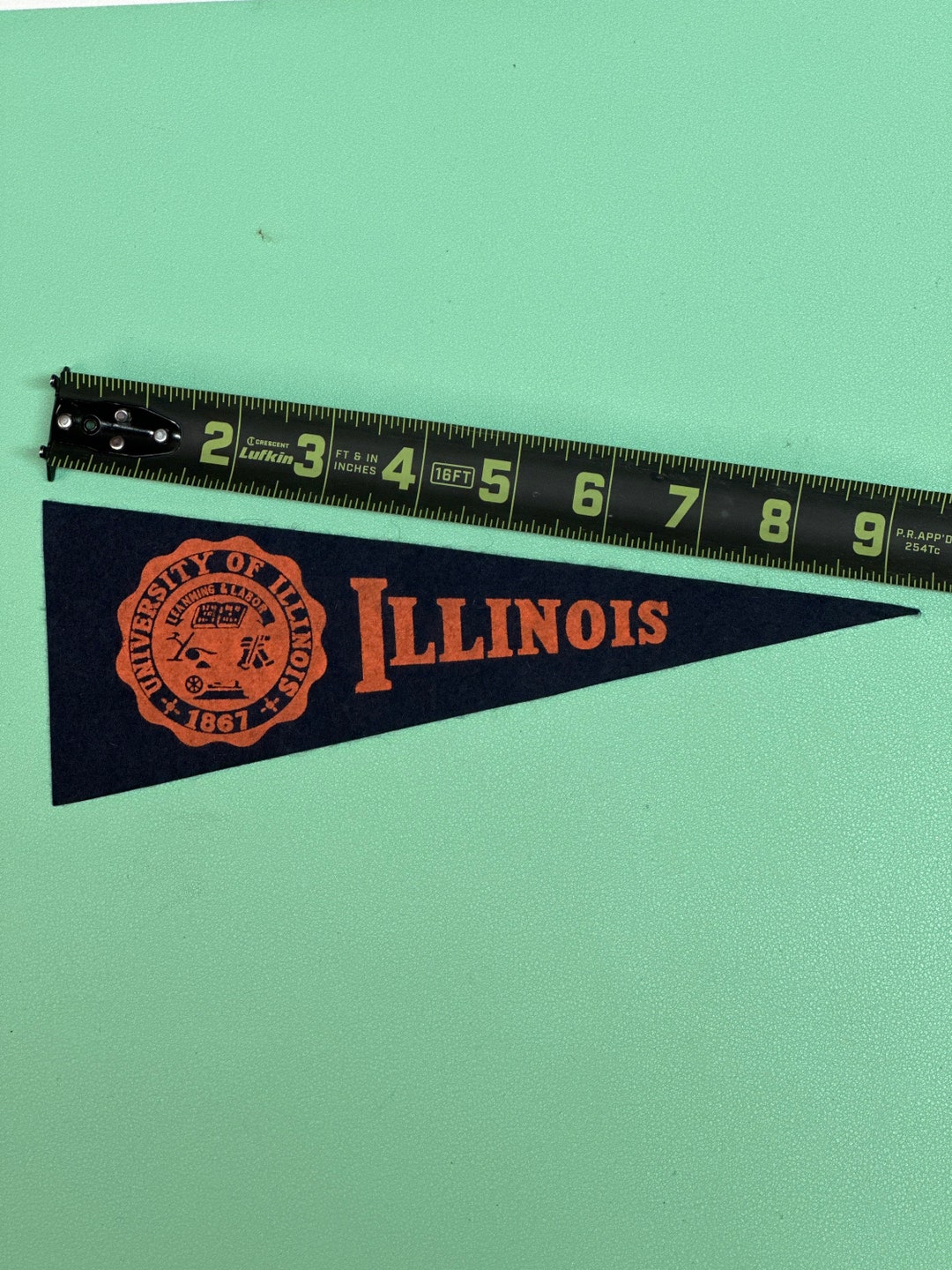 1950’s Vintage Illinois Fighting Illini College University MINI Pennant ...