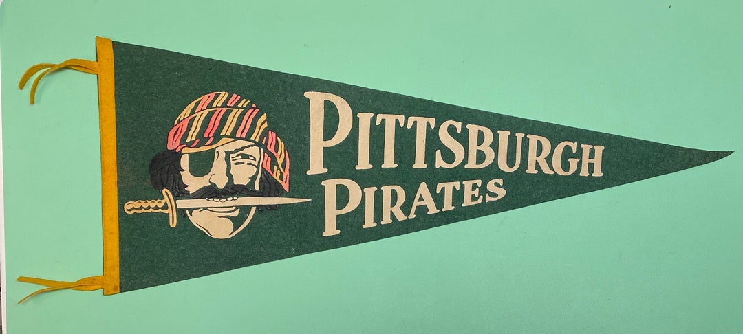 1960's Pittsburgh Pirates Pennant Baseball Mlb Vintage 11.5x29.5 Inches ...
