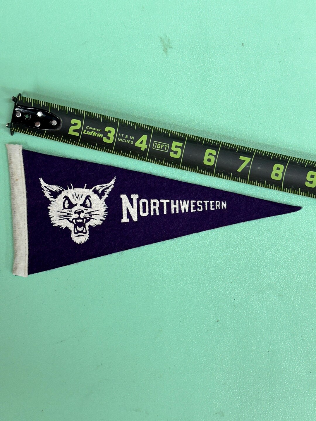 Vintage Northwestern Wildcats College University MINI 3.5x8.5 Inch ...