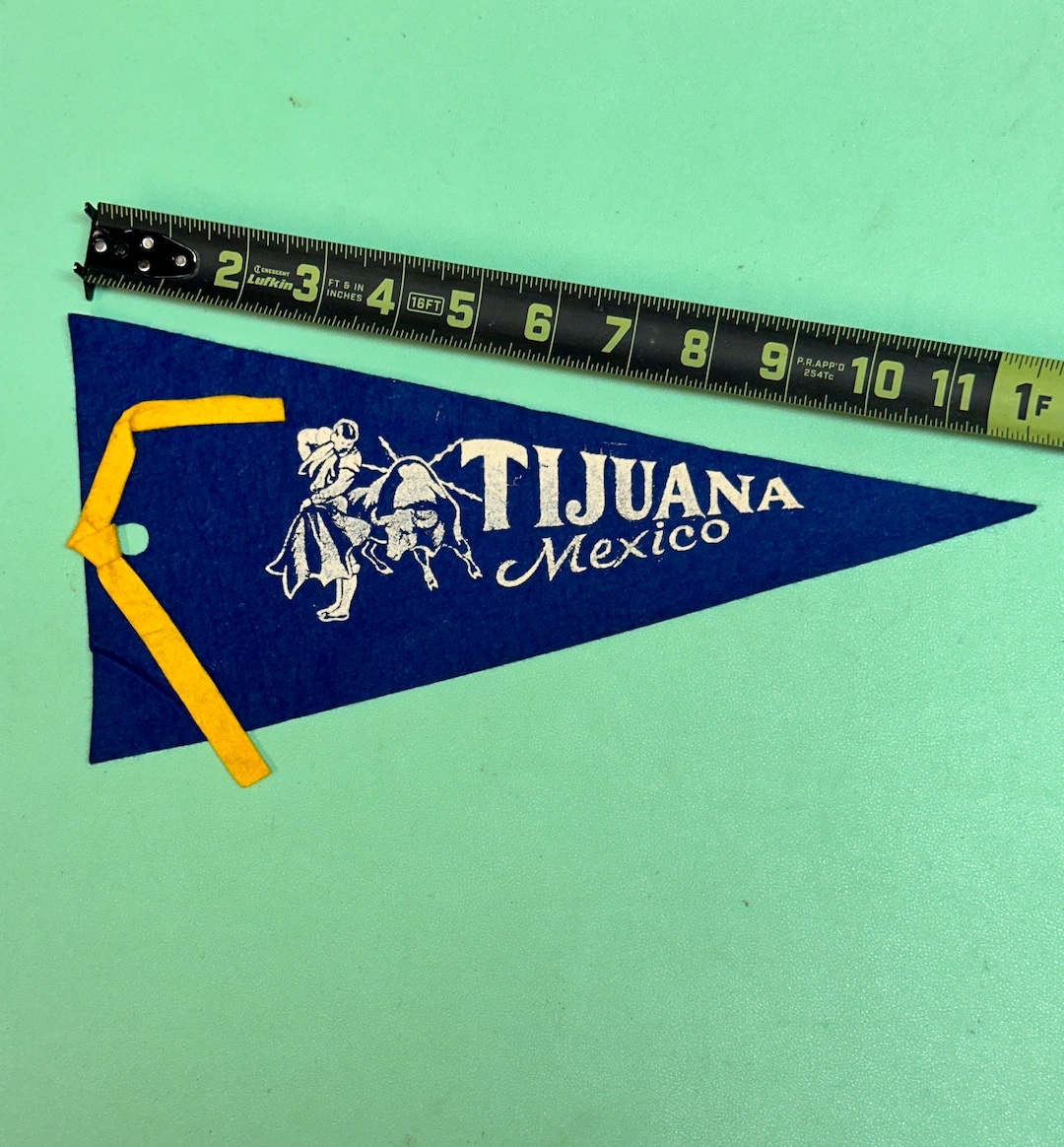 1950's Vintage Tijuana Mexico Mini Pennant 5.5x12 Inch Flag Banner - Etsy
