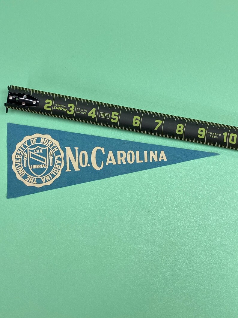 1950's Vintage North Carolina Tarheels College University MINI Pennant ...