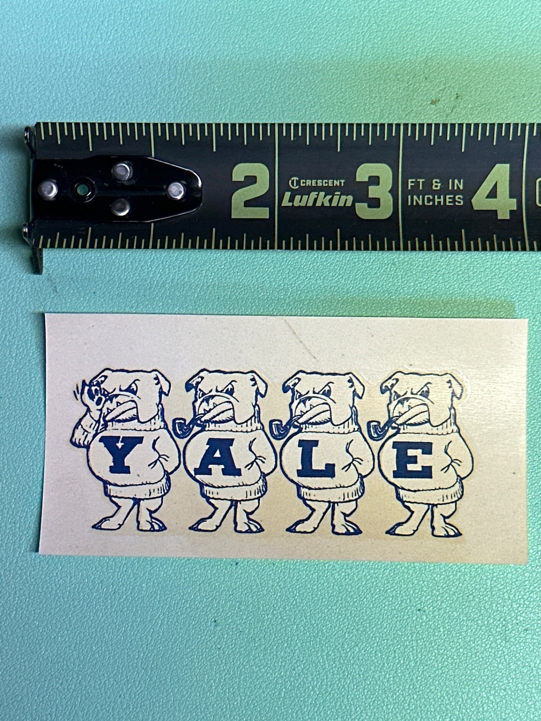 Vintage 1950s Yale Bulldogs Ivy League College University Decal Sticker ...