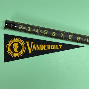 1950's Vintage Vanderbilt Commodores College University MINI Pennant ...