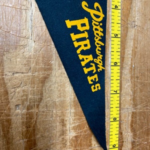 1960's Vintage Pittsburgh Pirates Baseball Mini Pennant 4x9 Inch Flag ...