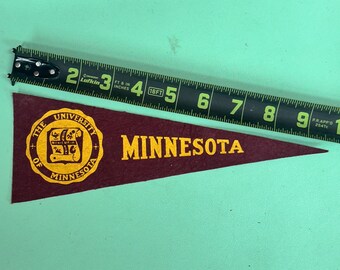 Vintage 1960s Minnesota Vikings NFL Football MINI Pennant Flag Banner ...