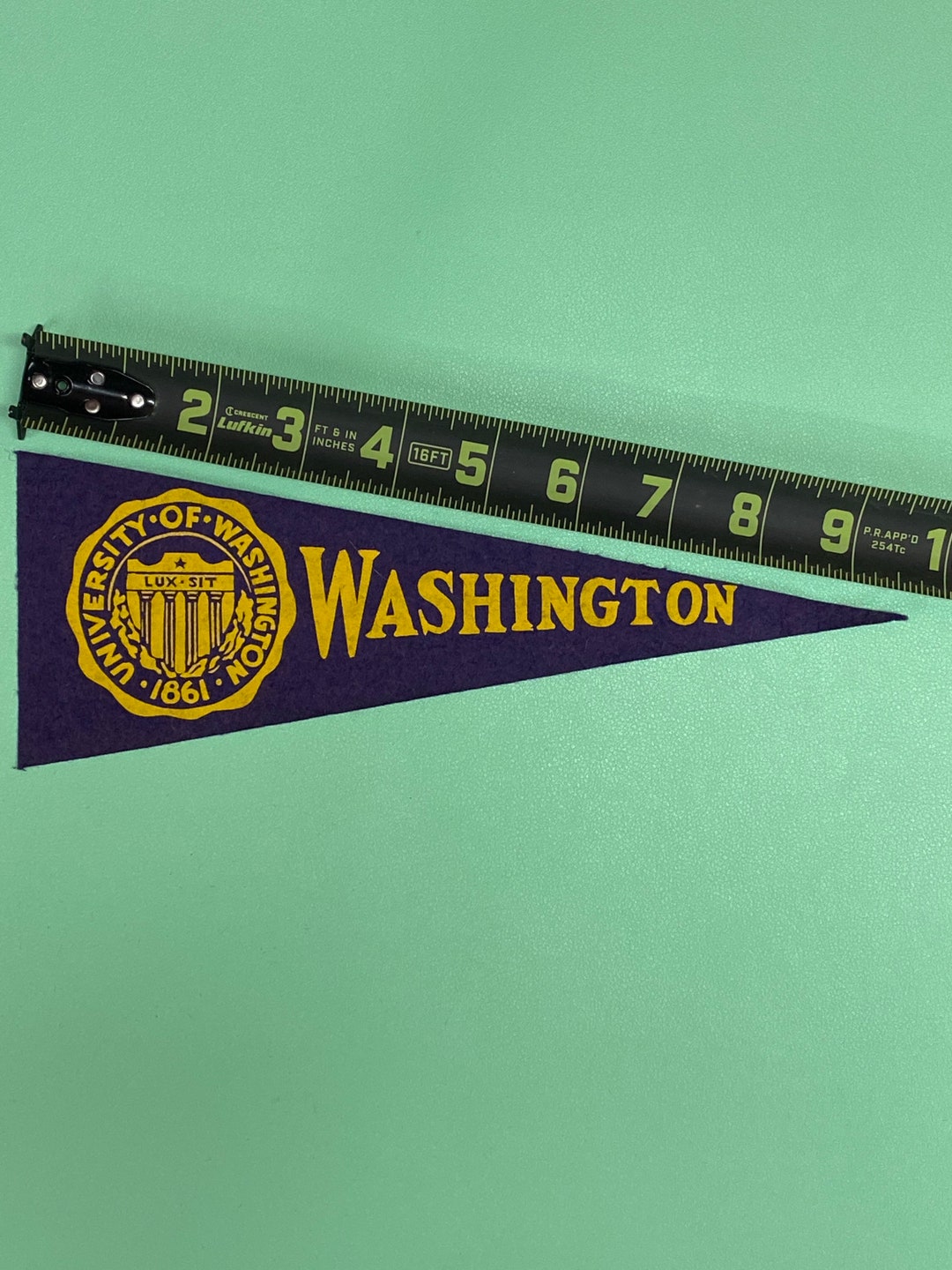 1950's Vintage Washington Huskies College University MINI Pennant Flag ...