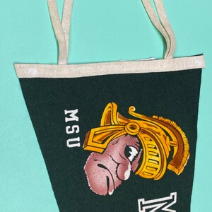 Vintage Michigan State Spartans College University Pennant | Etsy