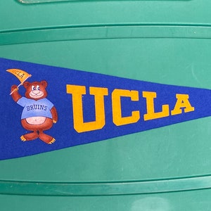 1960's Vintage UCLA Bruins California College University Pennant Flag ...