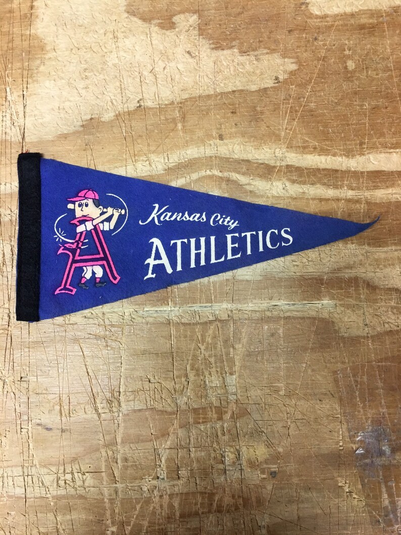 1950's Kansas City Athletics MINI Pennant Baseball Mlb - Etsy