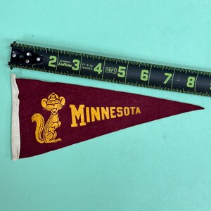 Vintage Minnesota Golden Gophers College University MINI Pennant Flag ...