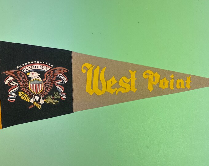 1960's Vintage Army West Point College University Pennant Flag Banner 8 ...
