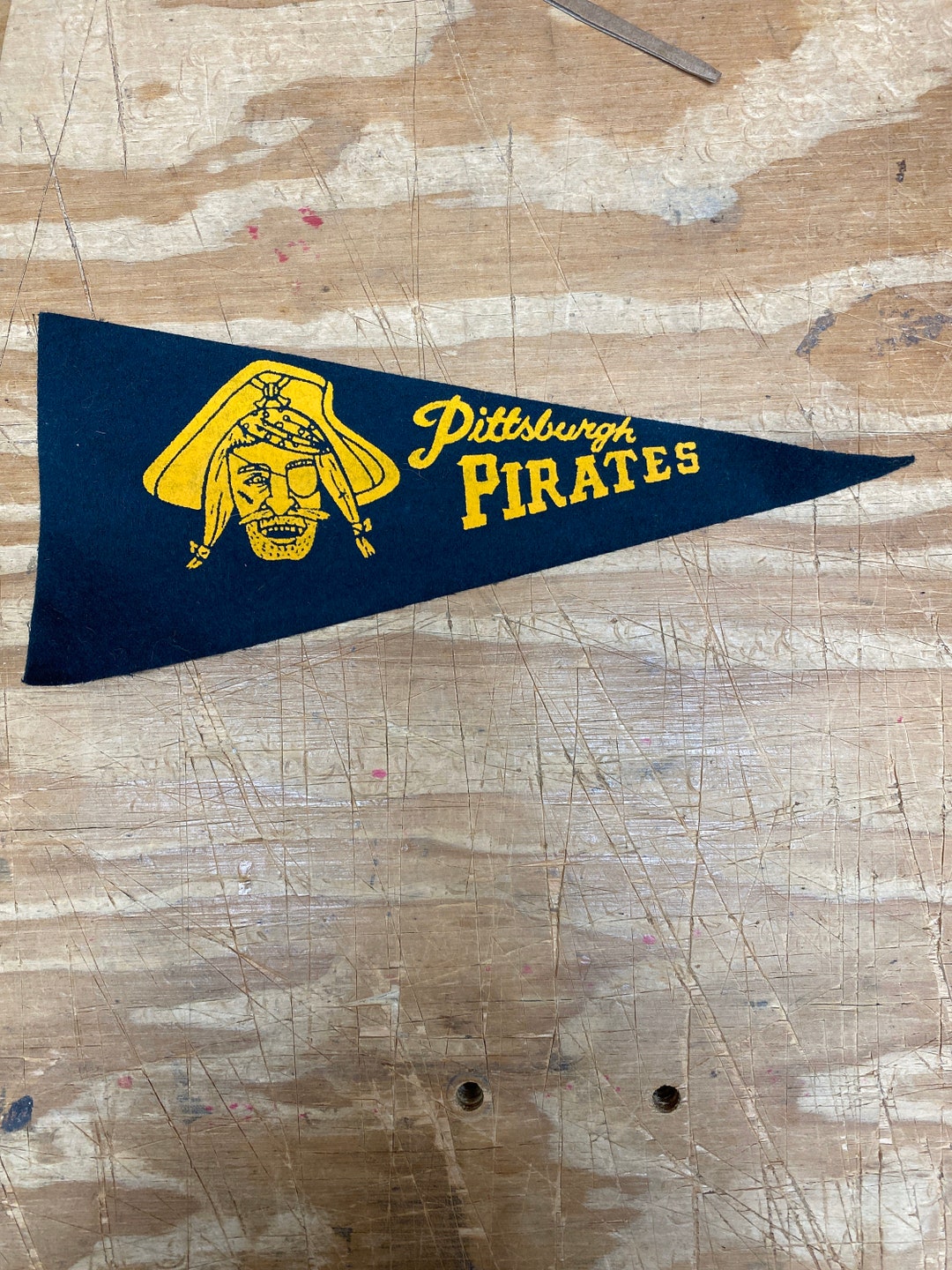 1960's Vintage Pittsburgh Pirates Baseball Mini Pennant 4x9 Inch Flag ...