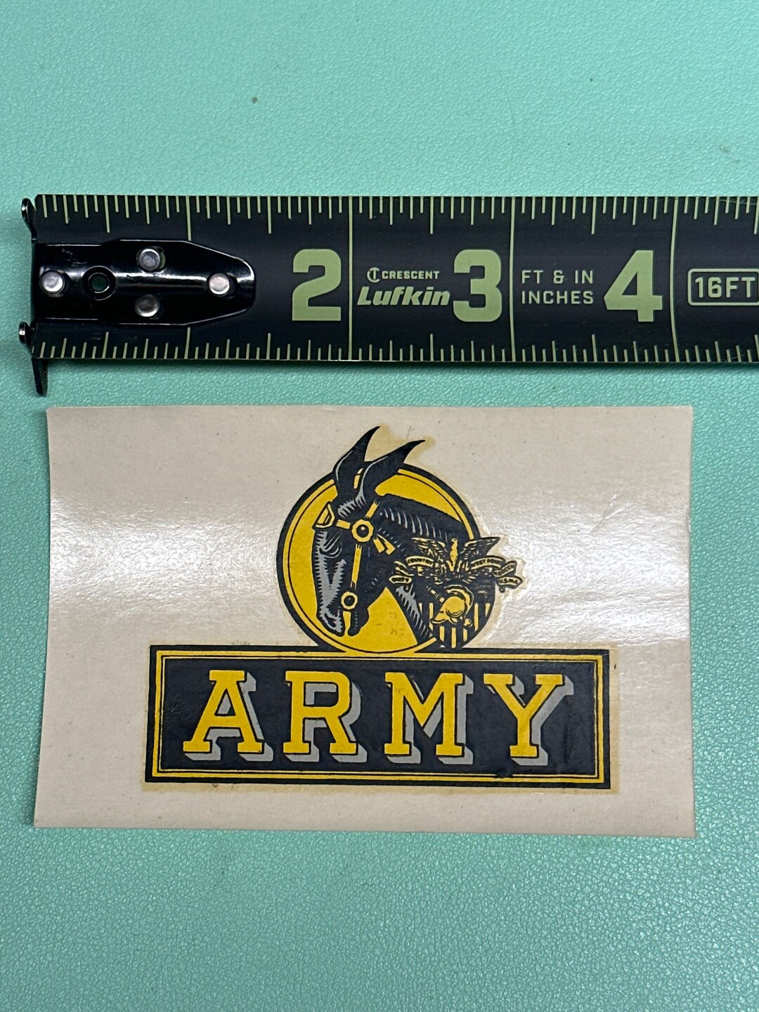 Vintage 1950s Army Black Knights Usa Military Football Decal 2.5x3.5 In ...