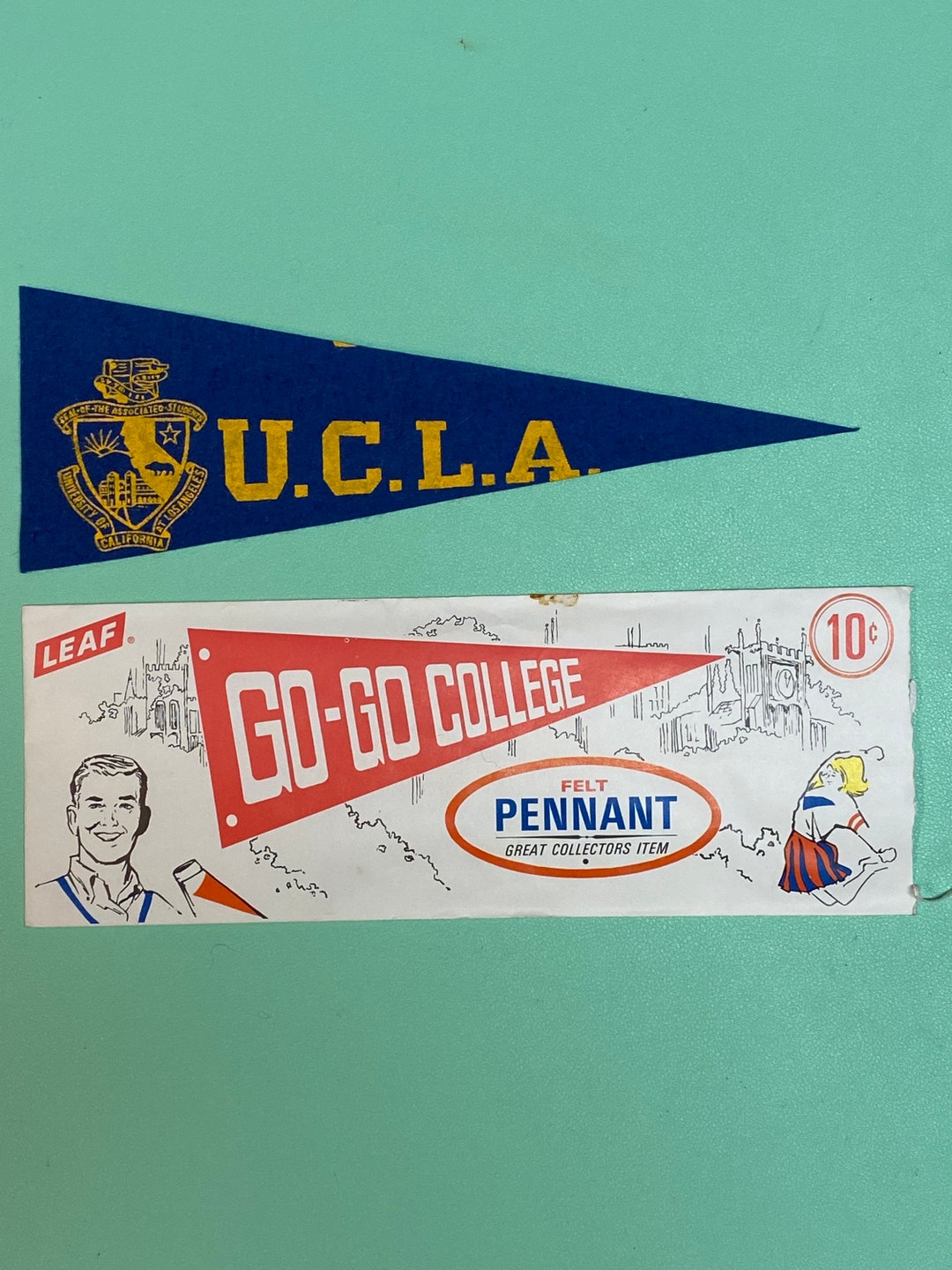 1950's Vintage UCLA Bruins California College University MINI Pennant ...
