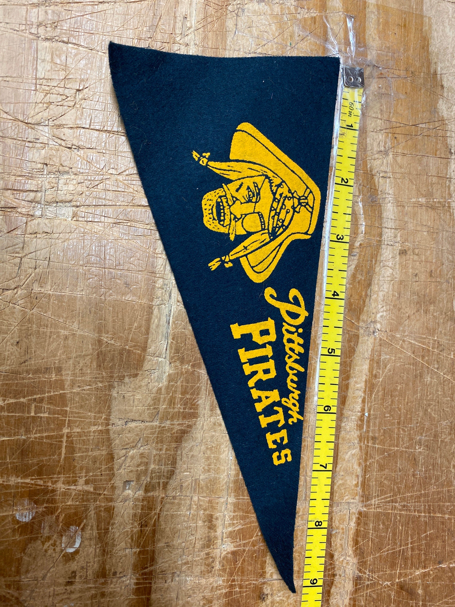 1960's Vintage Pittsburgh Pirates Baseball Mini Pennant 4x9 Inch Flag ...