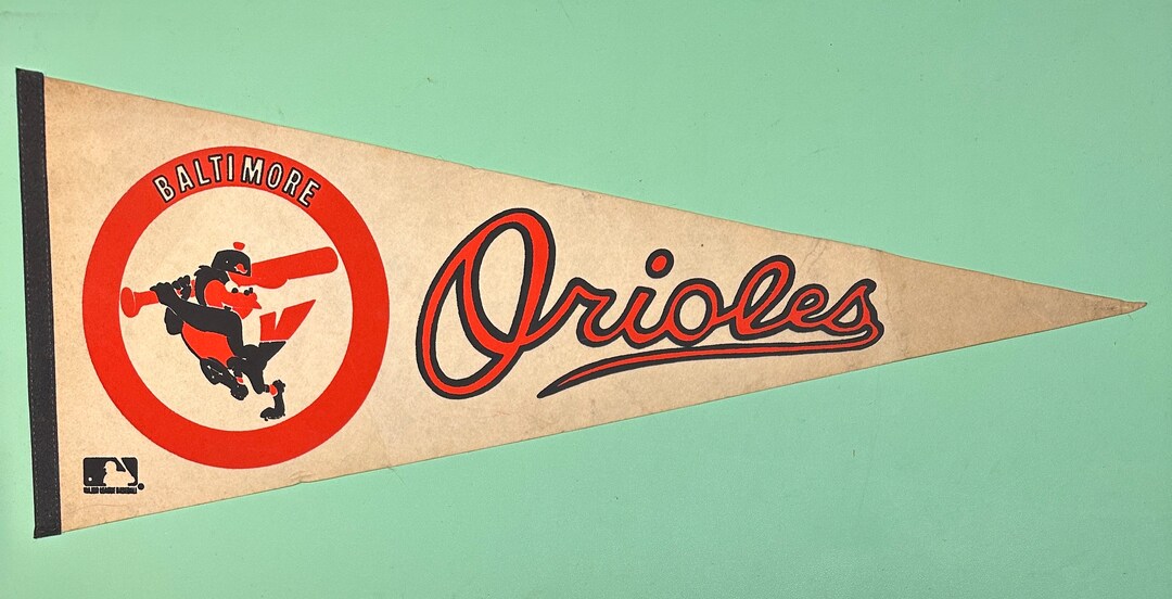1970s Vintage Baltimore Orioles Baseball Pennant 11.5x29.5 - Etsy
