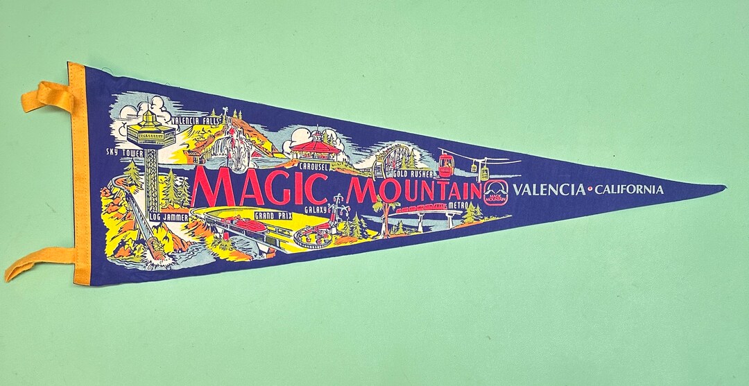 Vintage 1970s Magic Mountain Sky Tower Grand Prix Valencia - Etsy