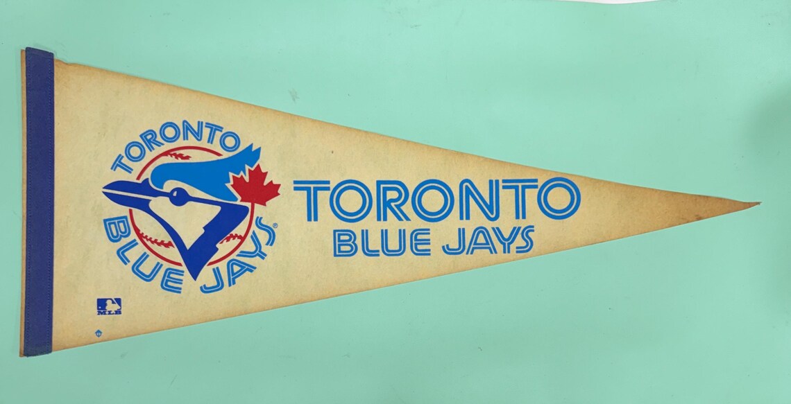 Vintage Toronto Bluejays Blue Jays Canada MLB Baseball Pennant Flag ...