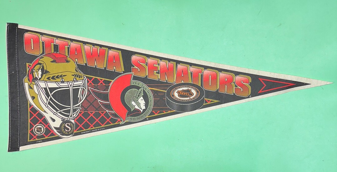 1990’s Ottawa Senators NHL Hockey Pennant Flag Banner 11.5x30 Inches - Etsy