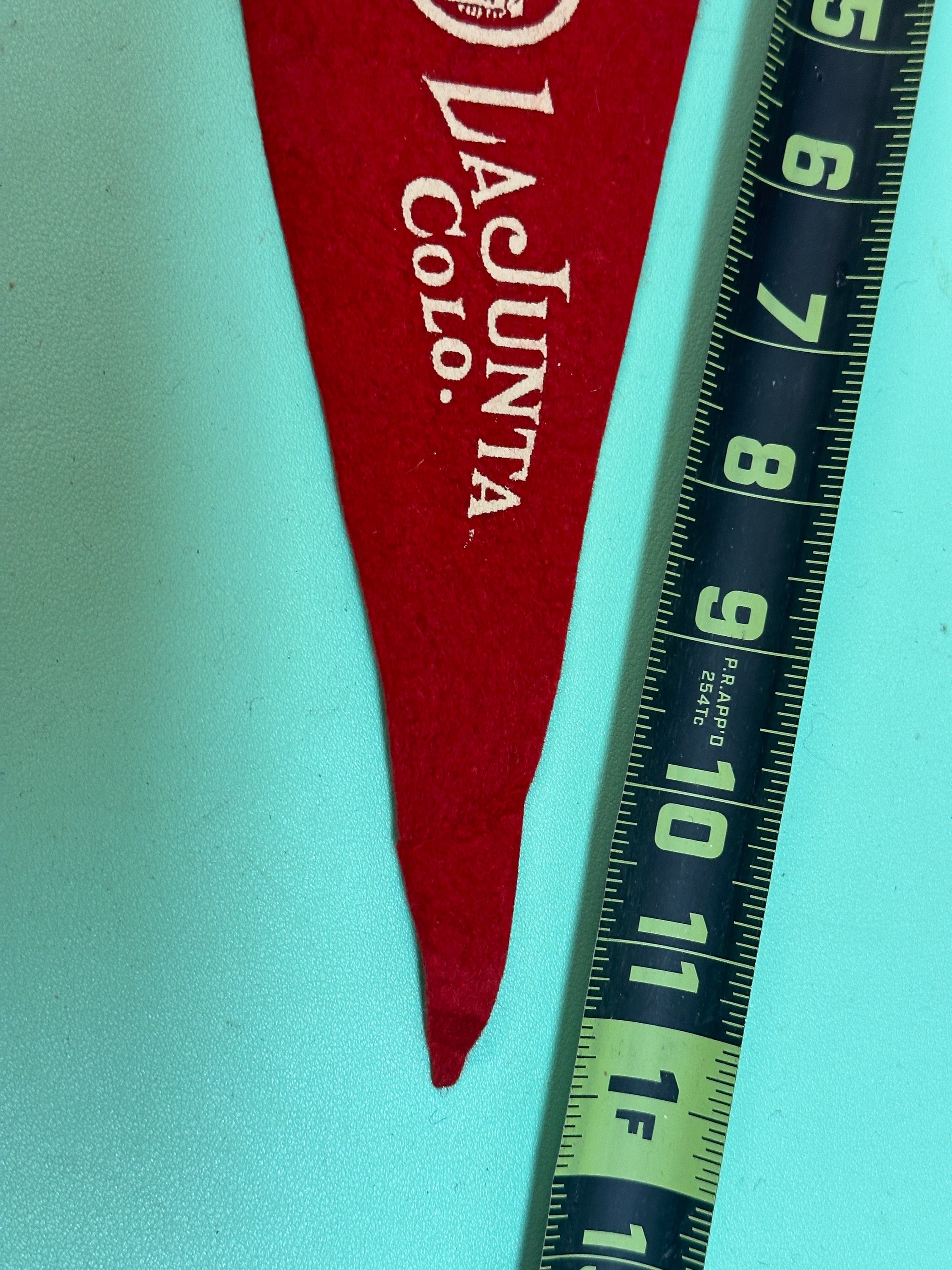 Vintage 1950s Lajunta High School Colorado Mini Pennant Flag Banner 4 ...