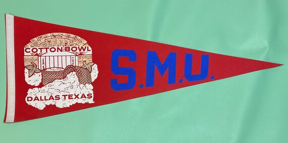 Southern Methodist Mustang SMU Texas University Pennant 12x30 - Etsy