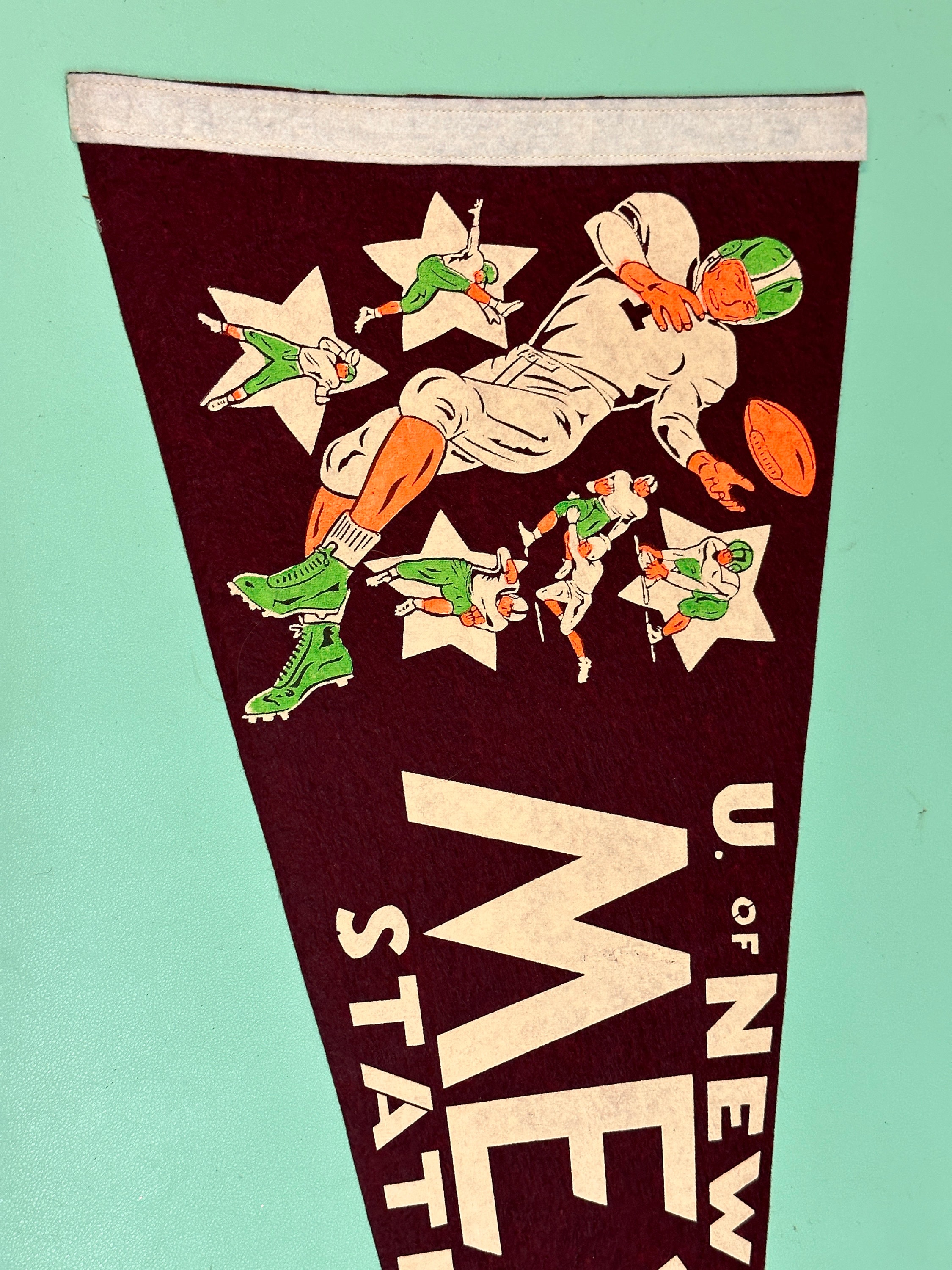 1960’s New Mexico State Aggies Football University Pennant 11.5x29 - Etsy