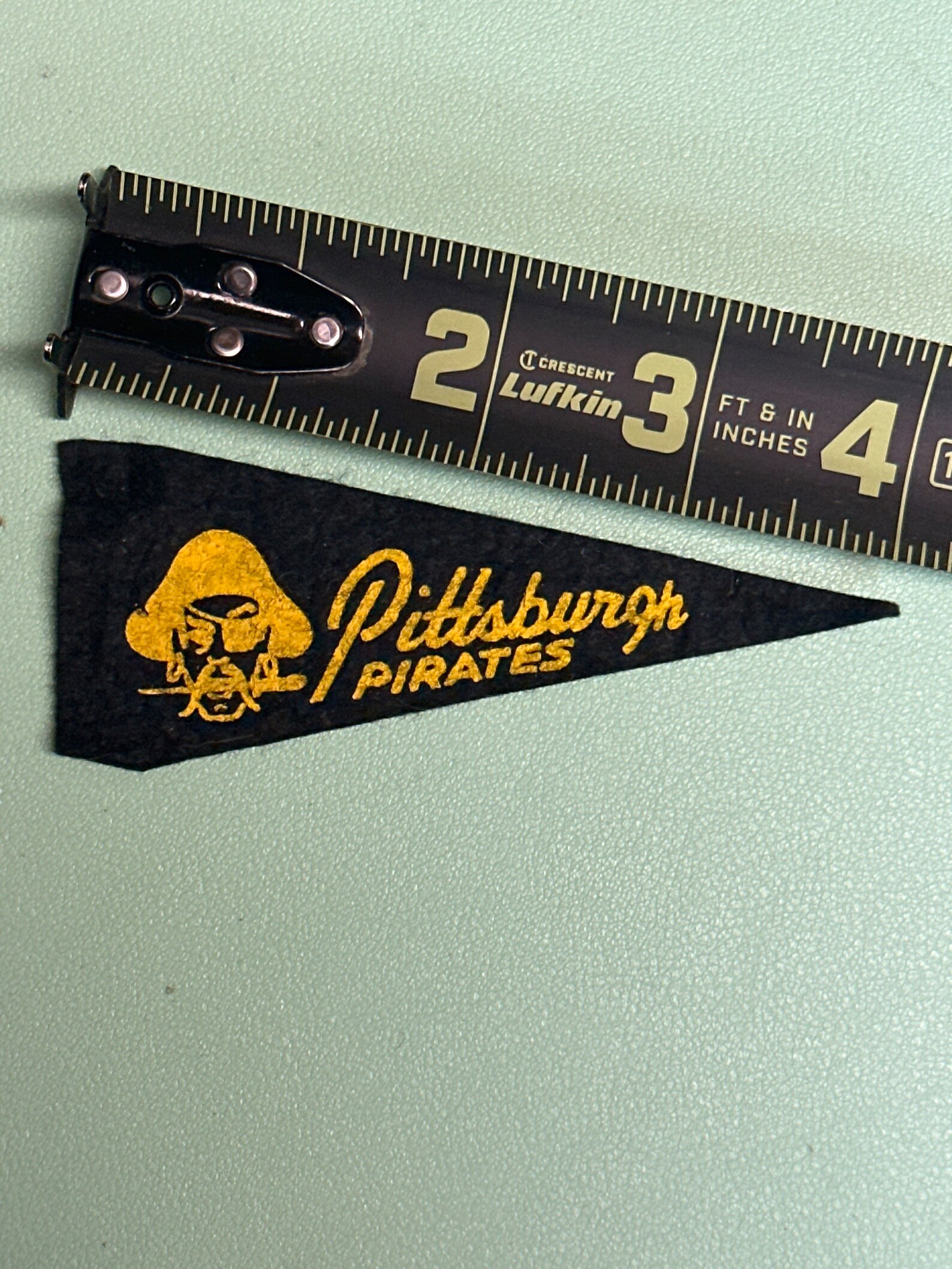 1950's Vintage Pittsburgh Pirates Baseball Mini Pennant 1.5x4 Inch Flag ...