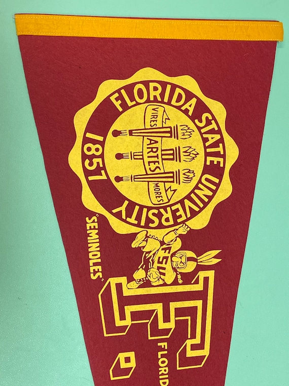 Vintage Florida State University pennant circa 1960s Art & Collectibles ...