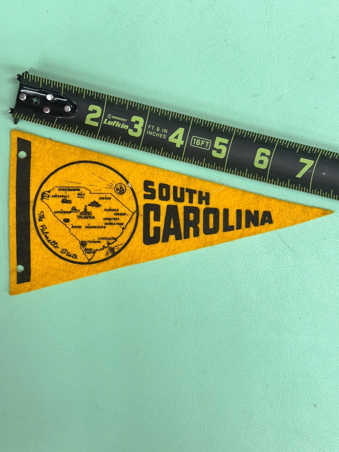 1950's Vintage South Carolina Mini Pennant 4x7.5 Inch Flag Banner - Etsy