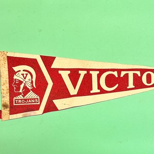 Vintage Victory Trojans Pennant Flag Banner 6.5x20 Inches - Etsy