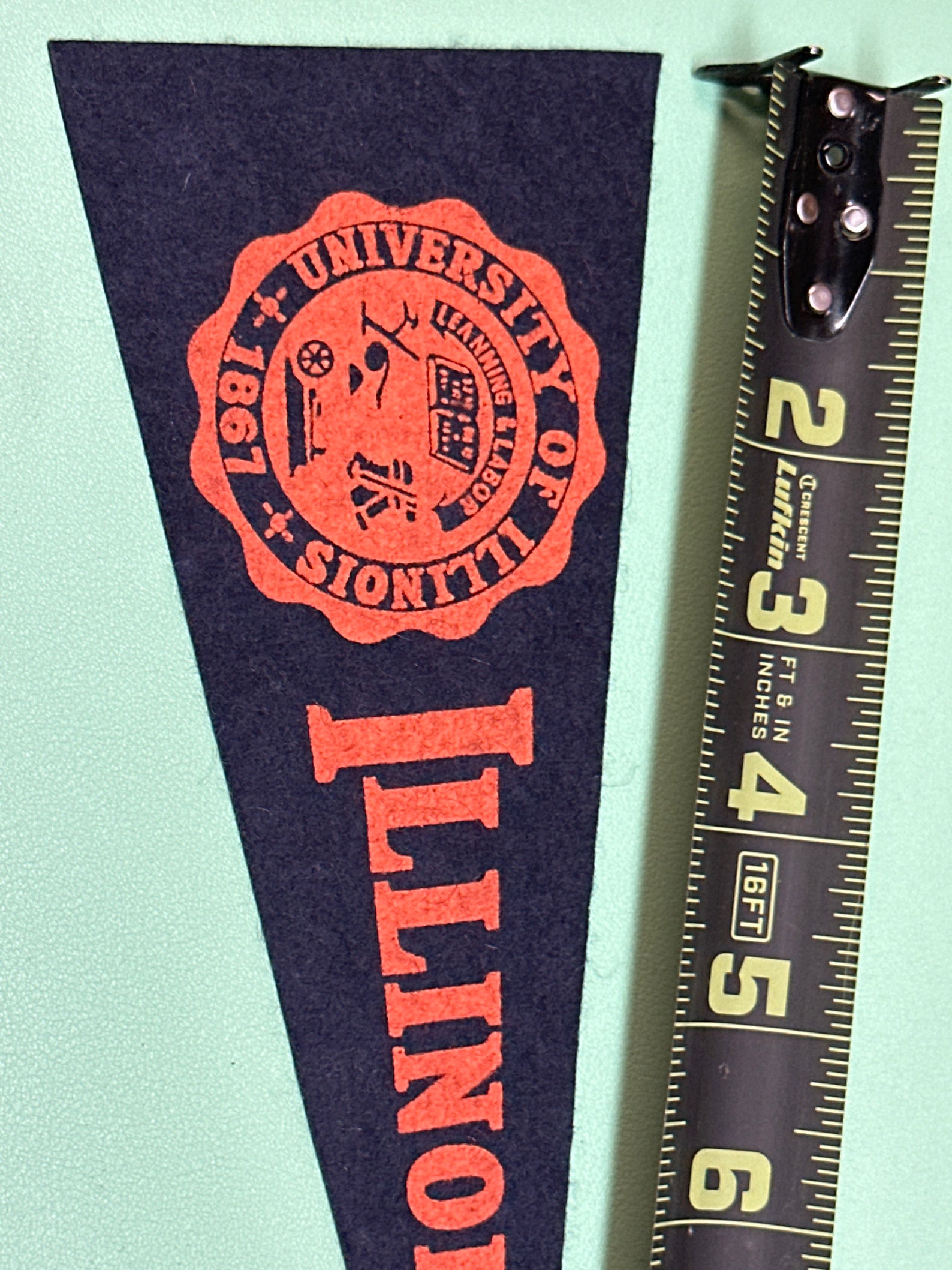 1950’s Vintage Illinois Fighting Illini College University MINI Pennant ...