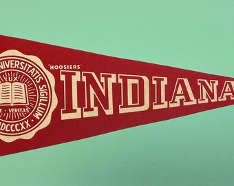 Indiana Pennant | Etsy