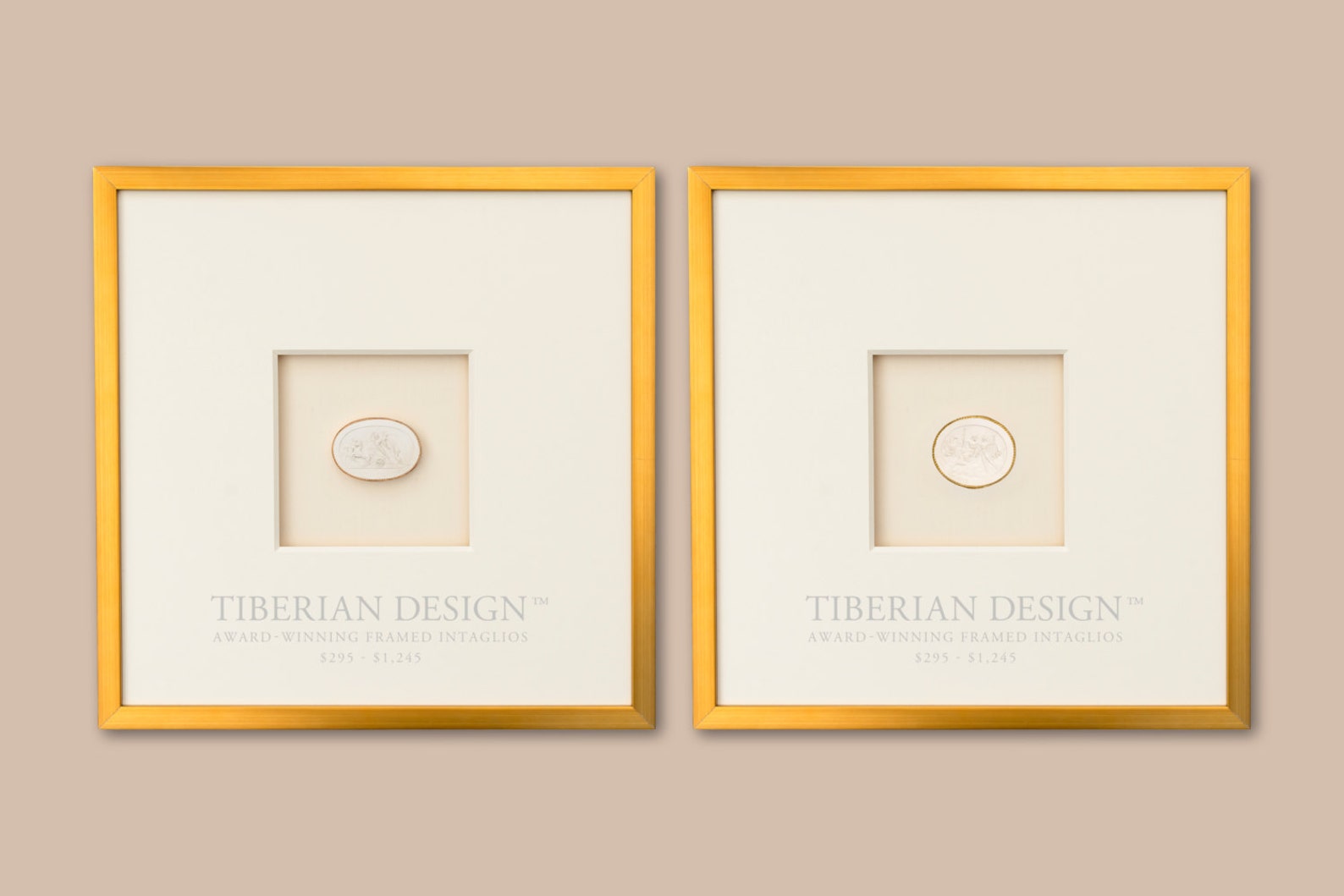 A Pair of Award Winning Framed Intaglios: Single Intaglio With Neo ...