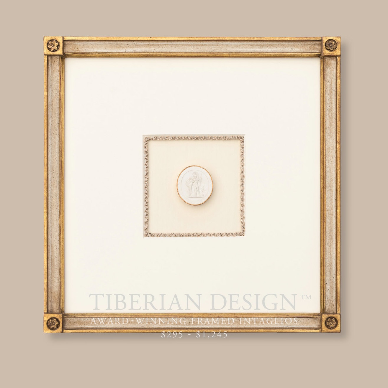 Award Winning Framed Intaglios: Single Intaglio With Tiberian Signature ...