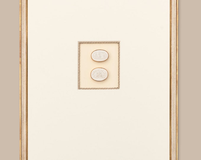Award Winning Framed Intaglios: Double Intaglio With Tiberian Signature ...