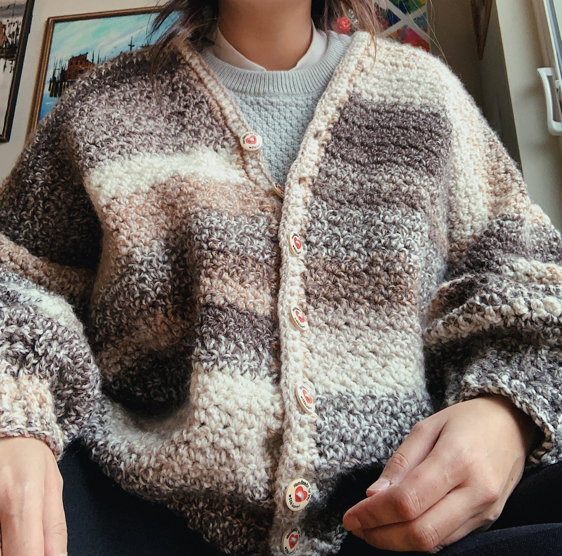 Womens Handmade Cardigan Pattern, Sweater Pattern, East Cardigan ...
