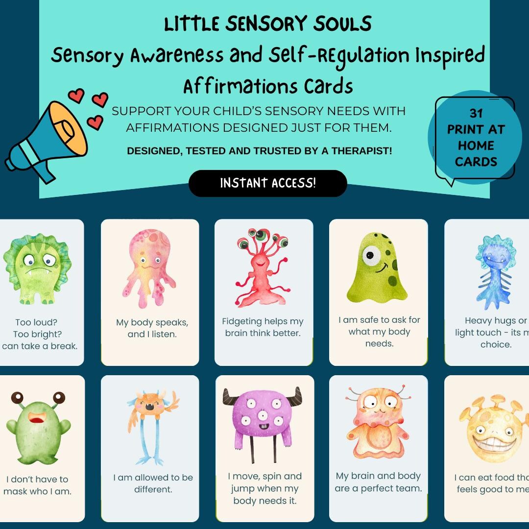 Little Sensory Souls | Sensory Awareness & Self-regulation Affirmation ...