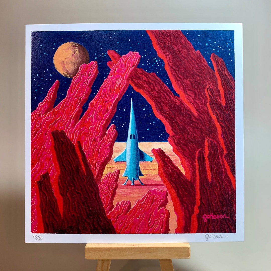 The Red Rocks of Io Limited Edition Print - Etsy
