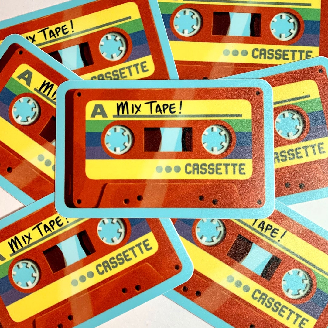 Mix Tape 3.5-inch Cassette Tape Vinyl Sticker - Etsy