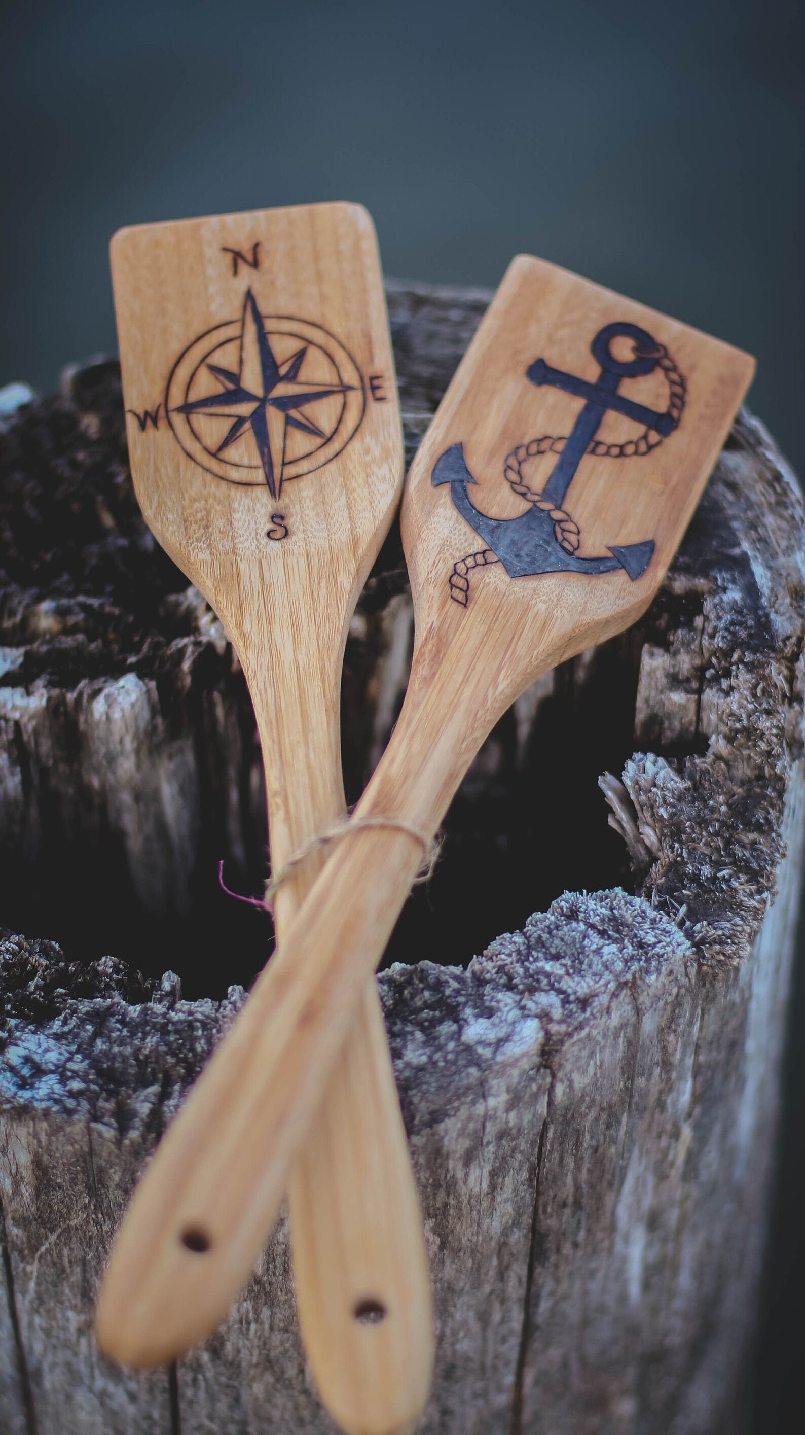 Anchor and Compass Spoon Set - Etsy