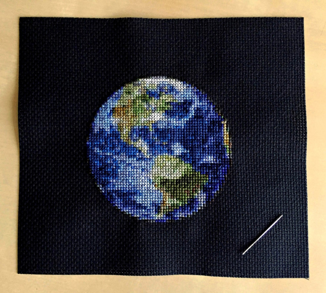 Earth Cross Stitch Pattern Instant Download PDF - Etsy