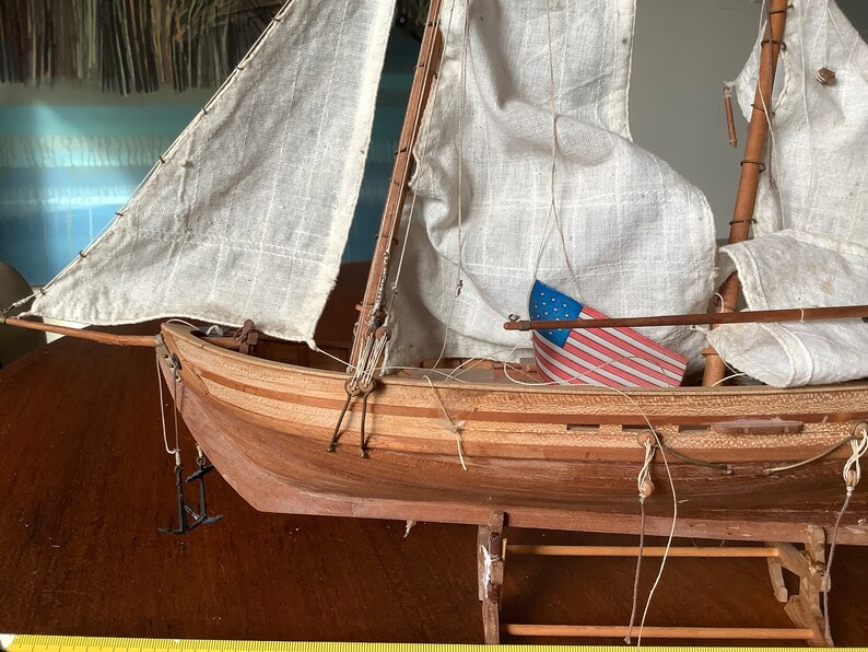 Gorgeous Model Sailing Ship, Ketch , Needs Love. Vintage - Etsy Australia