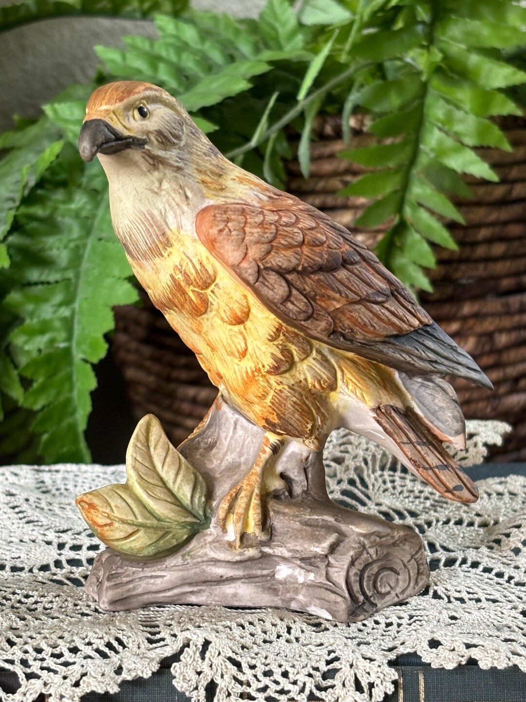 Vintage Shafford Red Shouldered Hawk, Shafford Japan Porcelain Figure ...