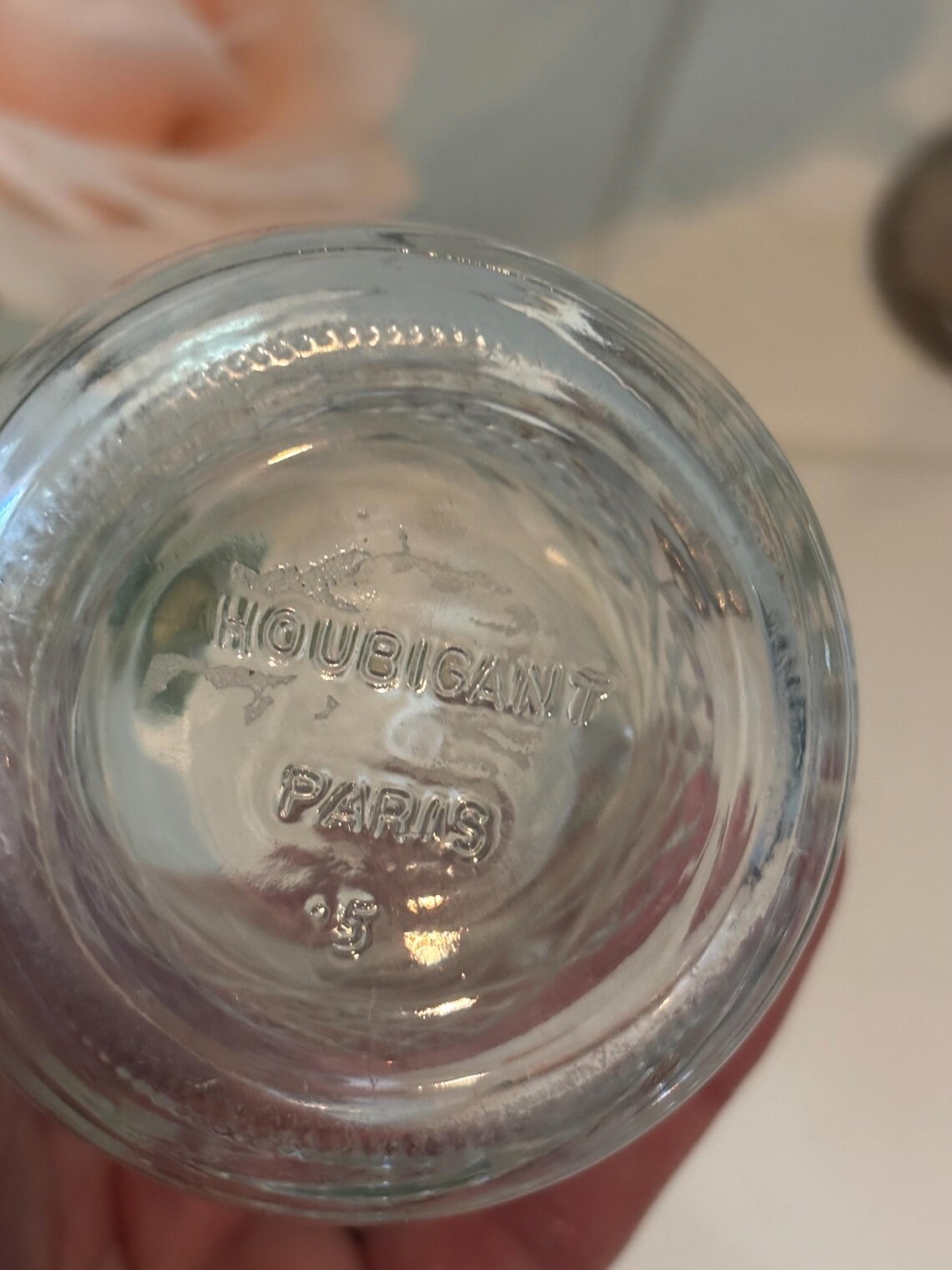 Vintage Houbigant Demi Jour Eau Fraiche Bottle, Cut Glass Vanity Decor ...