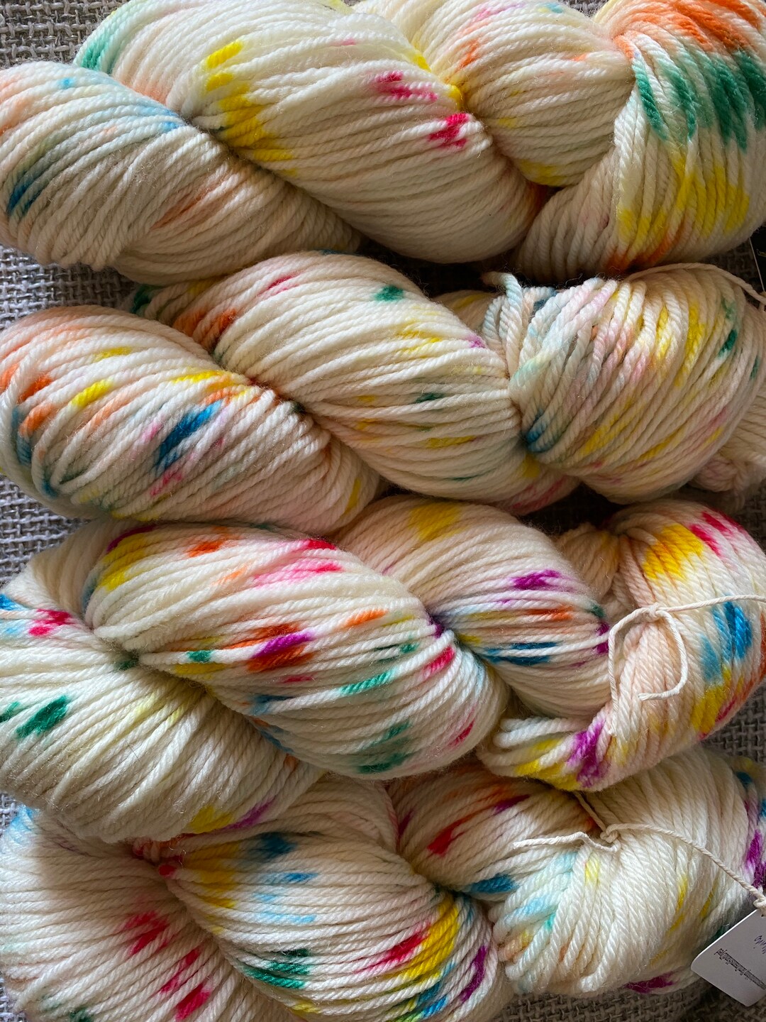 Sprinkle Dreams Hand Dyed Merino Yarn 8 Ply 100g Skein - Etsy