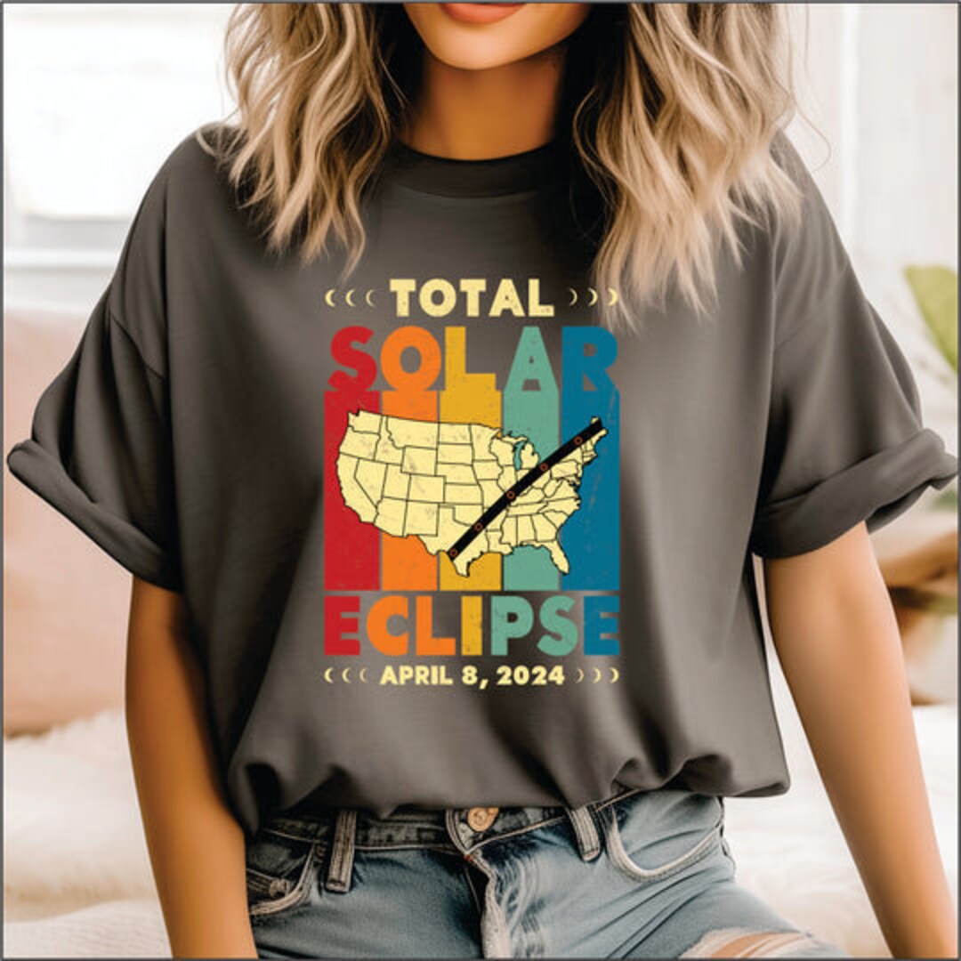Total Solar Eclips State Map Elipse Celestrial Skywatcher - Etsy